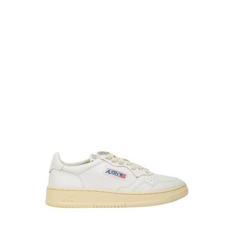 Autry Homme, Chaussures, Blanc, Taille: 40 EU Medalist Low Leather Baskets