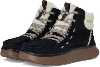 HeyDude Wendy Peak Apres Suede Cozstit pour femme, Noir/camel, 41 EU