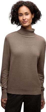 Street One Basic Rollkragen Pullover Silk Brown 44