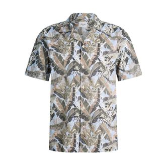 Joop Chemise en coton avec motif v&eacute;g&eacute;tal - Homme - Chemises - Multicolore - Taille: 2XL