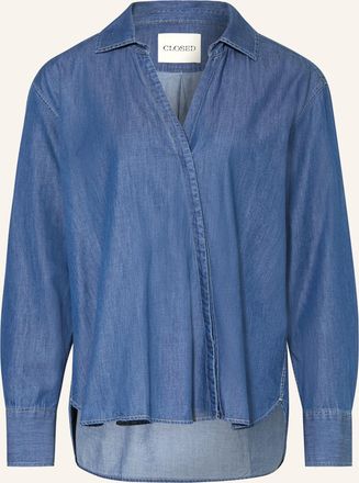 Closed Closed Bluse In Jeansoptik blau