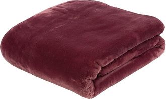 G&ouml;zze Premium Cashmere-Feeling Wohn- und Kuscheldecke, 500 g/m&sup2;, 220 x 240 cm - Beere