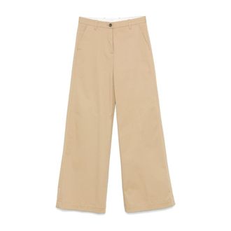 Nine In The Morning Beige weite Hose mit Taschen - - Trousers - Damen - Beige - W29