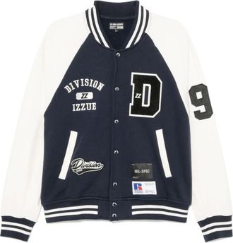 Izzue x Russell Athletic veste bomber à logo brodé - Bleu