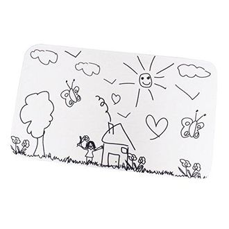 MSV 141375 Badmatte Kindergarten, Mikrofaser, Mehrfarbig, 45 x 75 x 15 cm