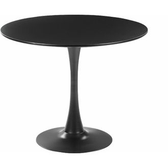 Beliani Esstisch BOCA Schwarz 90 cm 90 cm