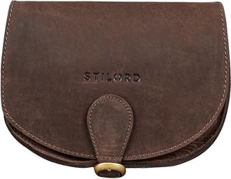 STILORD Helena Petit Sac à main en Cuir Sac à Bandoulière pour Femmes Marron Sac à Bandoulière Élégant Femmes Petit Sac Croisé Sacs de Soirée Classiques en Cu