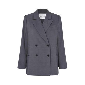Sams&oslash;e & Sams&oslash;e Zweireihiger Blazer - - Jackets - Damen - Grau - S