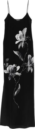 Ermanno Scervino floral silk maxi dress - Schwarz