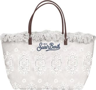 MC2 Saint Barth Femme, Sacs, Blanc, Taille: ONE Size City Bag Fringe