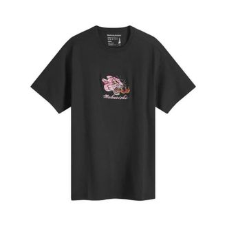 maharishi Schwarzes Panther Chimera Besticktes Tee - - Tops - Herren - Schwarzk - M