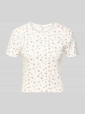 Only Regular Fit T-Shirt aus Baumwoll-Mix Modell FENJA