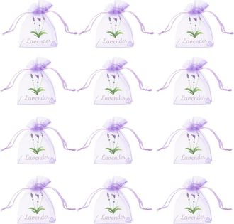 BESPORTBLE Leere Dufts&auml;ckchen aus Organza mit Kordelzug 50 Kleine Lavendel S&auml;ckchen aus Atmungsaktivem Netzstoff Wiederverwendbare Aromabeutel f&uuml;r Kleiderschrank