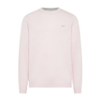 Sun 68 Pull en Laine Chaude - Homme - Pulls - Rose - Taille: S