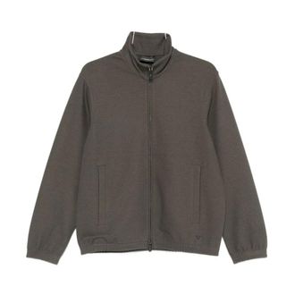 Emporio Armani Homme, Sweatshirts et sweats &agrave; capuche, Gris, Taille: L Pull en laine m&eacute;rinos &agrave; col rond
