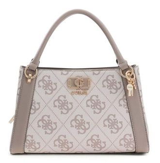 Guess sac &agrave; main sac &agrave; &eacute;paule bandouli&egrave;re Karnilla Logo Girlfriend Satchel Dark Taupe Logo