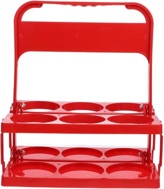 Artibetter Faltbarer Bierflaschen träger aus Robustem Kunststoff Tragbarer Flaschenkorb für Bier Wasserflaschen Stabiler Aufbewahrungskorb für Getränke Leicht un