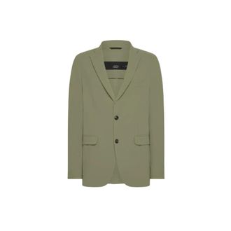 Roberto Ricci Design Slim Fit Reverskragen Jacke - - Jackets - Herren - Gr&uuml;n - XL