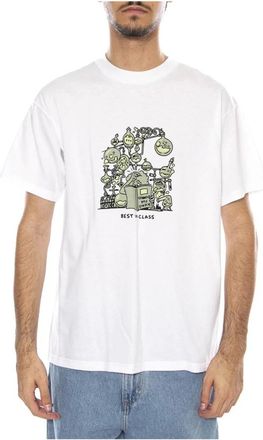Carhartt Work in Progress Homme, Tops, Blanc, Taille: M La S/S Beaker T-Shirt