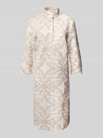 Christian Berg Knielanges Kleid aus reinem Leinen