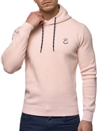 Indicode Herren Longview Sweatshirt mit Kapuze | Hoodie Kapuzenpullover für Männer Chintz Rose, XXL