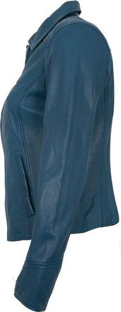 Jilani Lederjacke Elodi Jilani - Damen Lederjacke Lammnappa blau