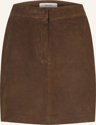 Selected Lederrock braun