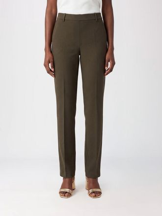Alberto Biani Pantalon chino slim fit en cr&ecirc;pe avec zip lat&eacute;ral