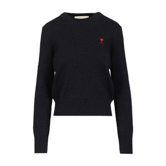 Ami De Coeur Rundhals-Pullover - - Knitwear - Damen - Blau - S