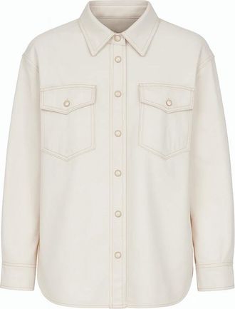 A Gold E Femme, Blouses et Chemises, Blanc, Taille: 36 FR Lotta Shirt