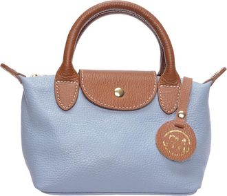 Roberta M T&uuml;rkis Rindsledertasche