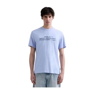 Replay Homme, Tops, Bleu, Taille: L T-Chemises