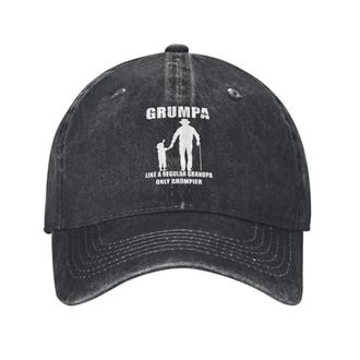 Generic Grumpa, comme Un Grand-P&egrave;re Normal, mais en Plus Grognon. Femme Homme Casquettes Snapback Styl&eacute;e Snapback Cap L&eacute;ger Trucker Caps pour Tennis Golf Rand
