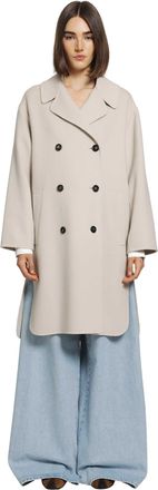 Max Mara Double-breasted Wool Midi Coat