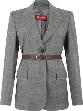 Max Mara Blazer Quagga - Femme - Vestes - Gris - Taille: 38 FR