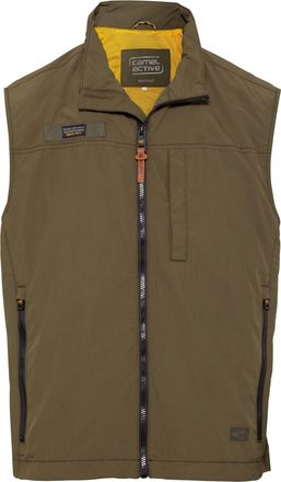 Camel Active Herren Leichte Weste aus recyceltem Polyester Olive, menswear-50