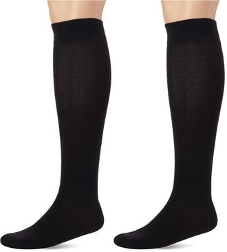 Nur Die Nur Der Bambus Kniestrumpf Socke besonders weich & atmungsaktiv mit hohem Komfortbund Herren, schwarz, 39-42
