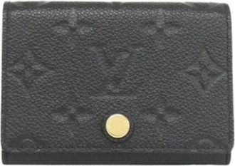 Louis Vuitton unisex, Pre-owned, Noir, Taille: ONE Size Porte-cartes de visite Monogram Empreinte doccasion