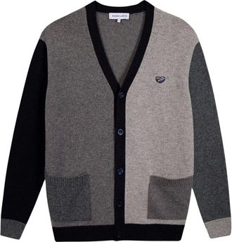 Maison Labiche Gilet en laine - Homme - Pulls - Gris - Taille: S