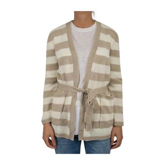 Max Mara Oversized Gingham Cardigan - - Knitwear - Damen - Beige - M