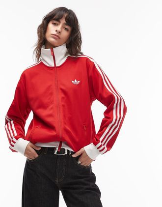 adidas Originals Haut de surv&ecirc;tement classique - Rouge