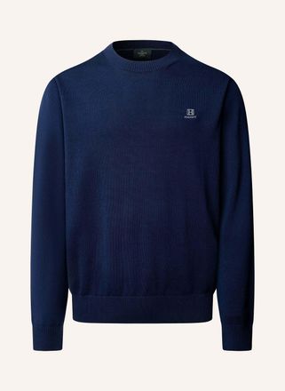 Hackett Pullover Hrtg Cotton H Crew blau