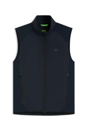 BOSS Hommes V Putt Gilet de golf d&eacute;perlant avec d&eacute;tails r&eacute;fl&eacute;chissants d&eacute;coratifs