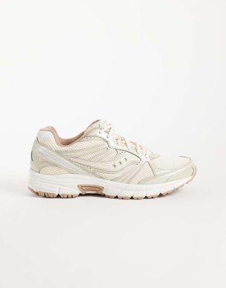 Saucony Grid Legacy Sneaker in Cremewei&szlig; und Wei&szlig;