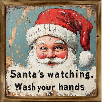 Generic Grundst&uuml;ckswandkunst, Wandbilder f&uuml;r Wand, Wohnzimmer Holzdruck Kunstwerk, Wandkunst auf Tischplatte Slogandruck f&uuml;r den Winter Wand-f&uuml;r, 8x8 Zoll