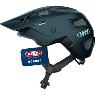 ABUS MTB-Helm MoDrop - robuster Fahrradhelm mit guter Bel&uuml;ftung f&uuml;r Mountainbiker - individuelle Passform - f&uuml;r Damen und Herren - Dunkelblau Matt, M