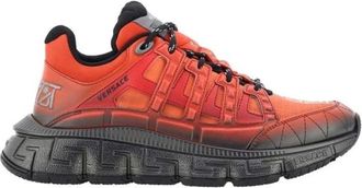 Versace Homme, Chaussures, Orange, Taille: 39 EU Baskets Athl&eacute;tiques en Tissu