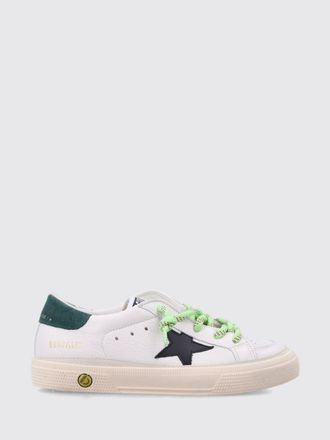 Golden Goose May Leder-Sneaker von f&uuml;r Jungen mit appliziertem Logo und Used-Effekt