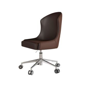 Generic Armloser B&uuml;rostuhl, Computerstuhl Aus Leder Mit Hoher R&uuml;ckenlehne, H&ouml;henverstellbar, Kann 150 Kg Tragen, for Konferenz- Und Besprechungsr&auml;ume Zu Hause