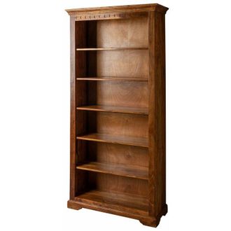 Massivmoebel24 Regal Akazie 97x35x200 honig lackiert OXFORD 0421